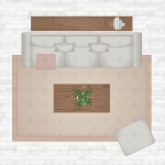 Vector & PNG Living Room Top View Furniture - Architectural drawings ...