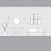 CAD & Vector Boho Chic style home decor elevation - Architectural ...